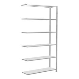 Schulte Anbauregal Steckregal MULTIplus150 2500 x 1300 x 400 mm 6 Fachböden Kreuzstrebe RAL 7035 lichtgrau ; SCHULTE LAGERTECHNIK (32646-130)