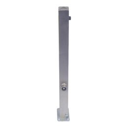 Schake Sperrpfosten aus Edelstahl Typ 4070FU, umlegbar-, 70x70mm + Dreikantverschluß zum Aufdübeln)