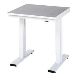 Rau Werktisch adlatus 300 elektrisch höhenverstellbar Linoleum-/Universal-Platte 750 mm x 800 mm (08-WT-075-080-L)