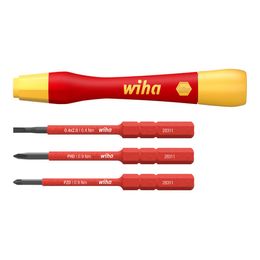 wiha Feinschraubendreher Set PicoFinish slimVario electric 4-tlg. mit slimBits (43167)