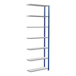 Schulte Anbauregal Steckregal MULTIplus150 3000 x 1000 x 300 mm 7 Fachb&ouml;den Kreuzstrebe RAL 5010/verzinkt ; SCHULTE LAGERTECHNIK (12737-B)