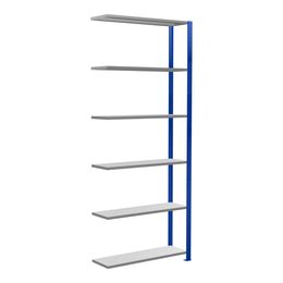 Schulte Anbauregal Steckregal MULTIplus150 2500 x 1000 x 300 mm 6 Fachb&ouml;den Kreuzstrebe RAL 5010/verzinkt ; SCHULTE LAGERTECHNIK (12636-B)