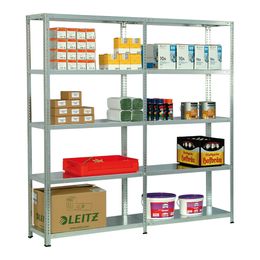 Regalwerk RUDI Schraubregal 250 Anbauregal HxBxT 3000x1285x500mm 7 Stahl-Fachb&ouml;den (B5-22713-50)