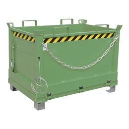 Bauer Südlohn Klappbodenbehälter FB 500, lackiert, Resedagrün (4417-25-6000-4)