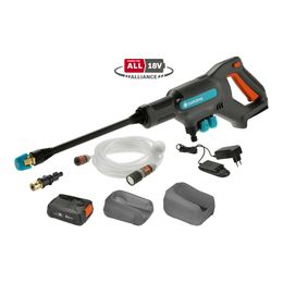 Gardena Akku-Mitteldruckreiniger AquaClean 24/18V P4A Ready-To-Use Set (14800-20)