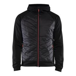 BLAKLÄDER Blakläder Hybrid Sweater Service Plus, schwarz / rot, Unisex-Größe: M (346325269956M)