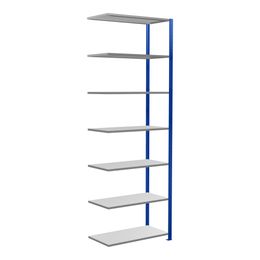 Schulte Anbauregal Steckregal MULTIplus150 3000 x 1000 x 500 mm 7 Fachb&ouml;den Kreuzstrebe RAL 5010/verzinkt ; SCHULTE LAGERTECHNIK (12757-B)