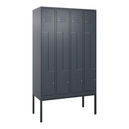 C+P Z-Spind Classic PLUS, Gestell, 8 F&auml;cher, 2120x1200x500mm, 7016/7016 Verschluss Zylinderschloss ; C + P M&ouml;belsysteme (0800337-408|S10027)