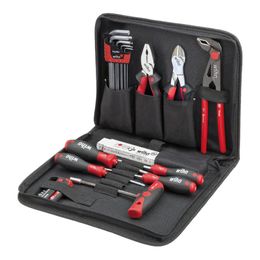 wiha Werkzeug Set Mechaniker gemischt 32-tlg. inkl. Werkzeugmappe I kompakte Grundausstattung inkl. Tasche I robust und platzsparend (36390))