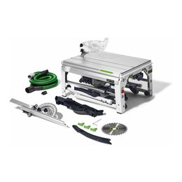 FESTOOL CS 70 EBG PRECISIO Tischzugsäge aus Kunststoff und Metall mit Parallelanschlag und Sägeblatt für Holz oder Kunststoff, 2200 Watt - 574776)