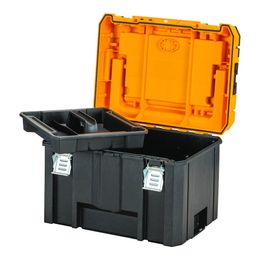 Dewalt TSTAK VII Tiefe Werkzeugbox mit IP54 Schutz für große Maschinen und Zubehör (44l Volumen) (DWST83343-1)