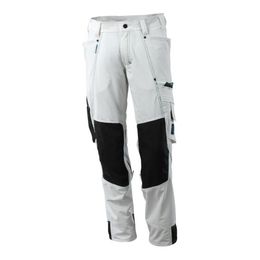 Mascot Hose mit Knietaschen, Stretchstoff Hose Gr&ouml;&szlig;e 82C54, weiss (17179-311-06-82C54)