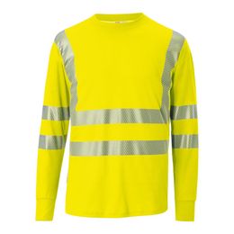 K&Uuml;BLER WORKWEAR K&uuml;bler Longsleeve REFLECTIQ PSA 2 warngelb Form 5145 Gr&ouml;&szlig;e M ; K&uuml;bler Workwear (5145 8205-34-M)