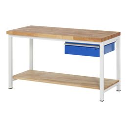 Rau Werkbank Modell 8001 mit Ablageboden BxTxH 1500x700x840mm (03-8001A7-157B4S.11)