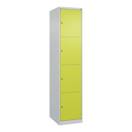 C+P Schlie&szlig;fachschrank Classic PLUS, 1 Abteil, 1850x400x500mm, 7035/0024 Innenh&ouml;he Gefach oben (oberes 453 mm Front 1108060 RDS Viridingr&uuml;n ; C + P M&ouml; (080000-124|S10009)