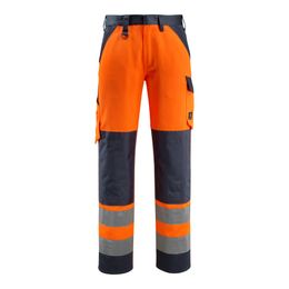 Mascot Hose Maitland hi-vis orange/schwarzblau Gr&ouml;&szlig;e 58 (15979-948-14010-58)