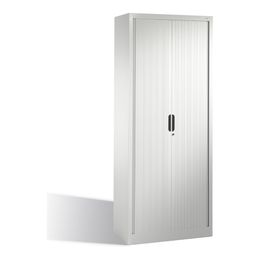 C+P Aktenschrank Omnispace mit Rollladen, 5 Ordnerhöhen, H1980xB800xT420mm Front Lichtgrau Korpus Lichtgrau ; C + P Möbelsysteme (3201-00|S00004)