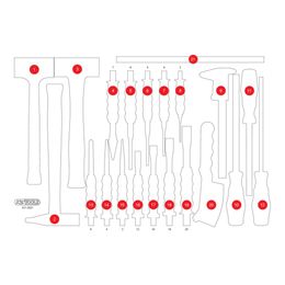 KS Tools Leere Schaumstoffeinlage zu 811.0021 (811.0021-97)