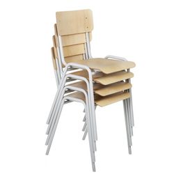 STIER Stapelstuhl, Buche, 450 x 385 x 390 mm ; STIER Office (904427)