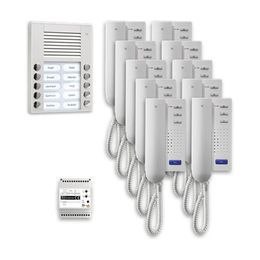 TCS T&Uuml;R CONTROL TCS T&uuml;r Control Audio Au&szlig;enstation Pack 10 PES Tasten AP PPA10-EN/02)