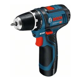 Bosch GSR 12V-15 Professional Akku-Bohrschrauber mit 2 x 2.0 Ah Akku 060186810F)