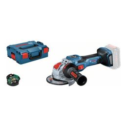 Bosch Akku-Winkelschleifer BITURBO mit X-LOCK GWX 18V-15 SC, Solo Version, L-BOXX (06019H6500)