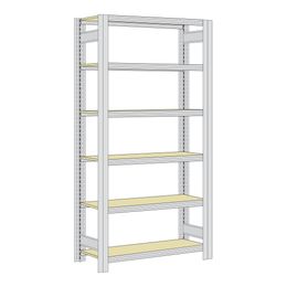 Regalwerk BERT Kleinteileregal Grundfeld Fachebene Paneele HxBxT 2000x1695x600mm (B3-83316-60)