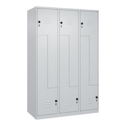 C+P Z-Spind Classic PLUS, 6 F&auml;cher, 1850x1200x500mm, 7035/7035 Verschluss Sicherheits-Drehriegel ; C + P M&ouml;belsysteme (080003-326|S10004)