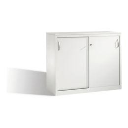 C+P Akten-Sideboard Acurado mit Schiebet&uuml;ren, 2 Ordnerh&ouml;hen, H1000xB1200xT500mm Front Lichtgrau Korpus Lichtgrau ; C + P M&ouml;belsysteme (2056-00|S10040)