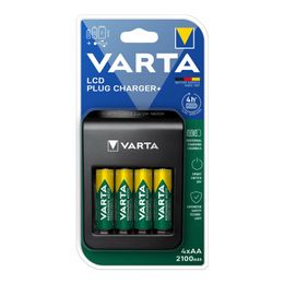Varta Cons.Varta LCD Plug Charger+ 4xAA 56706 2100mAh 57687101441)