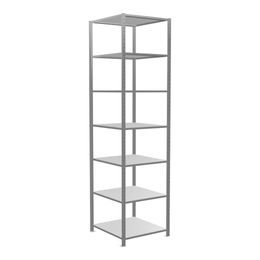 Schulte Grundregal "Steckregal MULTIplus150", 3000 x 750 x 800 mm Abmessung, 7 Fachböden, Kreuzstrebe verzinkt ; SCHULTE LAGERTECHNIK (12782-75)