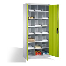 C+P Aktenschrank Acurado mit Drehtüren, innen 21 Gefache, H1950xB930xT400mm Front Viridingrün Korpus Lichtgrau ; C + P Möbelsysteme (9260-410|S10295)