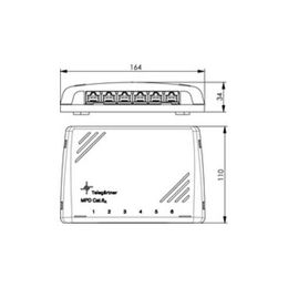 Telegärtner Telegärtner Mini-Verteiler Cat6A MPD6-HS K RAL7035 100006988)