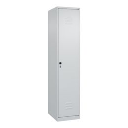 C+P Spind Classic PLUS, 1 Abteil, 1850x400x500mm, 7035/7035 Verschluss Sicherheits-DrehriegelTrennwand mittig ; C + P M&ouml;belsysteme (080000-12F|S10003)