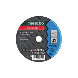 Metabo 3 Combinator 76x2,0x10 mm, Inox, Trenn- u. Schruppscheibe, gerade Ausführung (626872000)
