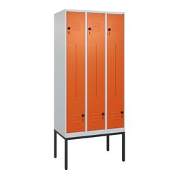 C+P Z-Spind Classic PLUS, Gestell, 6 F&auml;cher, 2120x900x500mm, 7035/2004 Verschluss Sicherheits-Drehriegel ; C + P M&ouml;belsysteme (0800337-306|S10030)