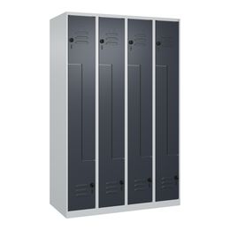 C+P Z-Spind Classic PLUS, 8 F&auml;cher, 1850x1200x500mm, 7035/7016 Verschluss Sicherheits-Drehriegel ; C + P M&ouml;belsysteme (080003-408|S10010)