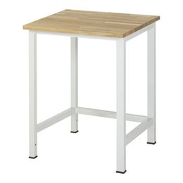 Rau Werktisch Buche-Massiv-Platte BxTxH 750x800x825 mm (03-900-1-B25-07.12)