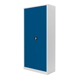 STIER Universalschrank mit 4 Fachböden 1800x800x380mm enzianblau verschweißt (905957)