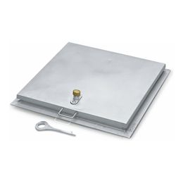 Zarges Brunnenabdeckung, eckig mit Isolierung, Edelstahl V2A (1.4301) 800 x 800 mm (47153)