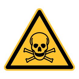 EICHNER Warnschild Warnung vor tödlicher Gefahr 10 cm PVC (9225-12110-010)