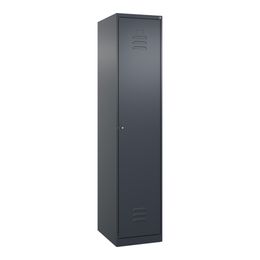 C+P Spind Classic PLUS, 1 Abteil, 1850x400x500mm, 7016/7016 Verschluss Zylinderschloss ; C + P Möbelsysteme (080000-12|S10013)