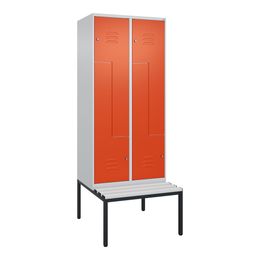 C+P Z-Spind Classic PLUS, Bank, 4 F&auml;cher, 2120x800x815mm, 7035/2004 Verschluss Zylinderschloss Sitzbanktyp untergebaut Material Sitzfl&auml;che Kunststoff (0800537-224|S10063)