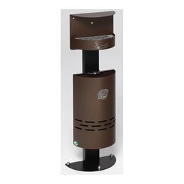 Var Ascher/Abfall-Kombination H 98 deep-brown struktur 13 l (28715)