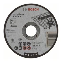 Bosch Trennscheibe gerade Best for Inox Rapido A 60 W INOX BF, 115 mm, 22,23 mm, 0,8 (2608603486)