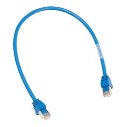 Hager Patch-Leitung 2xRJ45 Steck.bl 0,4m ZZ45WAN040)
