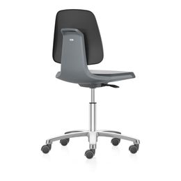 bimos Arbeitsstuhl Labsit mit Rollen, Sitz-H.450-650 mm, Kunstleder, Sitzsch. anthraz. (9123S-MG01-3285-521)
