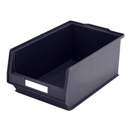 Bito Sichtlagerkasten-Set PK3 inklusive Etikett L350xB210xH145 mm, schwarz (C0250-0017)