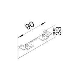 TEHALIT Geräteträgerschürze 20x80mm verkehrsweiß SL20080AC vws (SL20080AC9016)