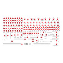 KS Tools Leere Schaumstoffeinlage zu 813.0156 (813.0156-97)